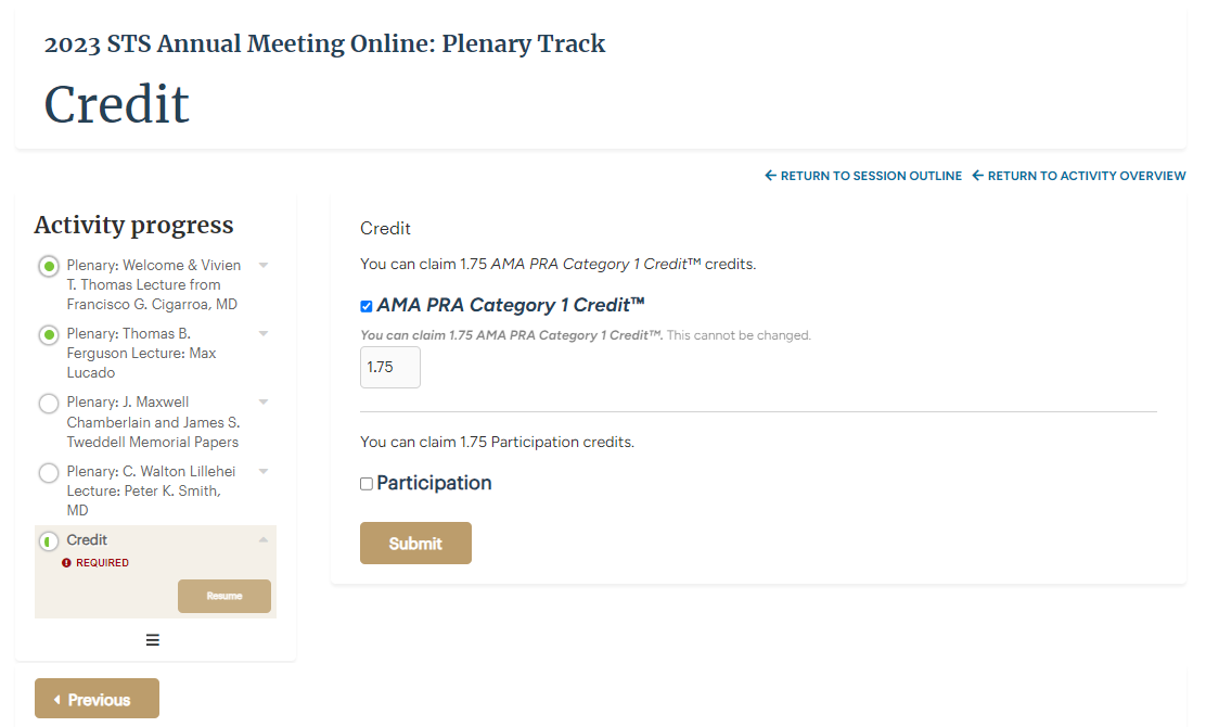 2023 STS Annual Meeting Online | STS Learning Center